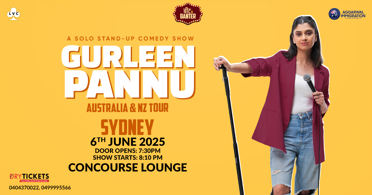 Gurleen Pannu - A Solo Stand-Up Comedy Show Live In Sydney - DryTickets.com.au