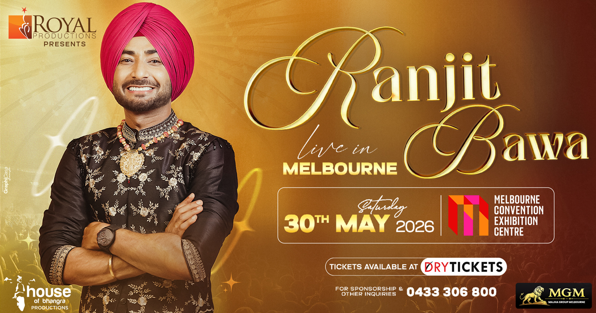 Ranjit Bawa Live In Melbourne 2026 - DryTickets.com.au