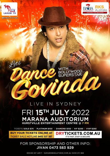 Buy Bollywood Concert Tickets Online - Sell Events - DryTickets.com.au