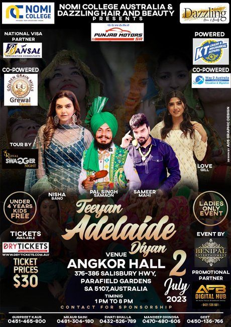 Teeyan Adelaide Diyan - DryTickets.com.au