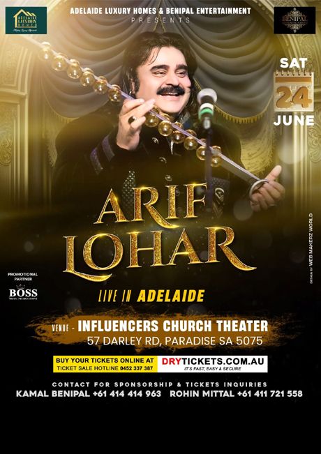 Arif Lohar Live In Adelaide - DryTickets.com.au
