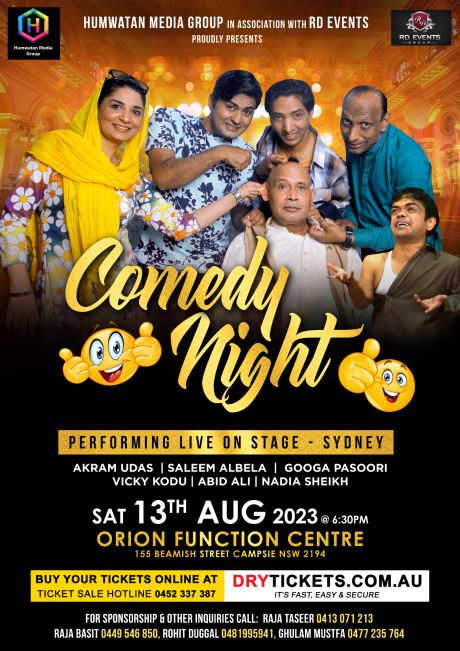 Comedy Night Performing Live on Stage Sydney - DryTickets.com.au