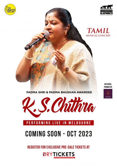 K.S. Chithra Live in Melbourne - DryTickets.com.au